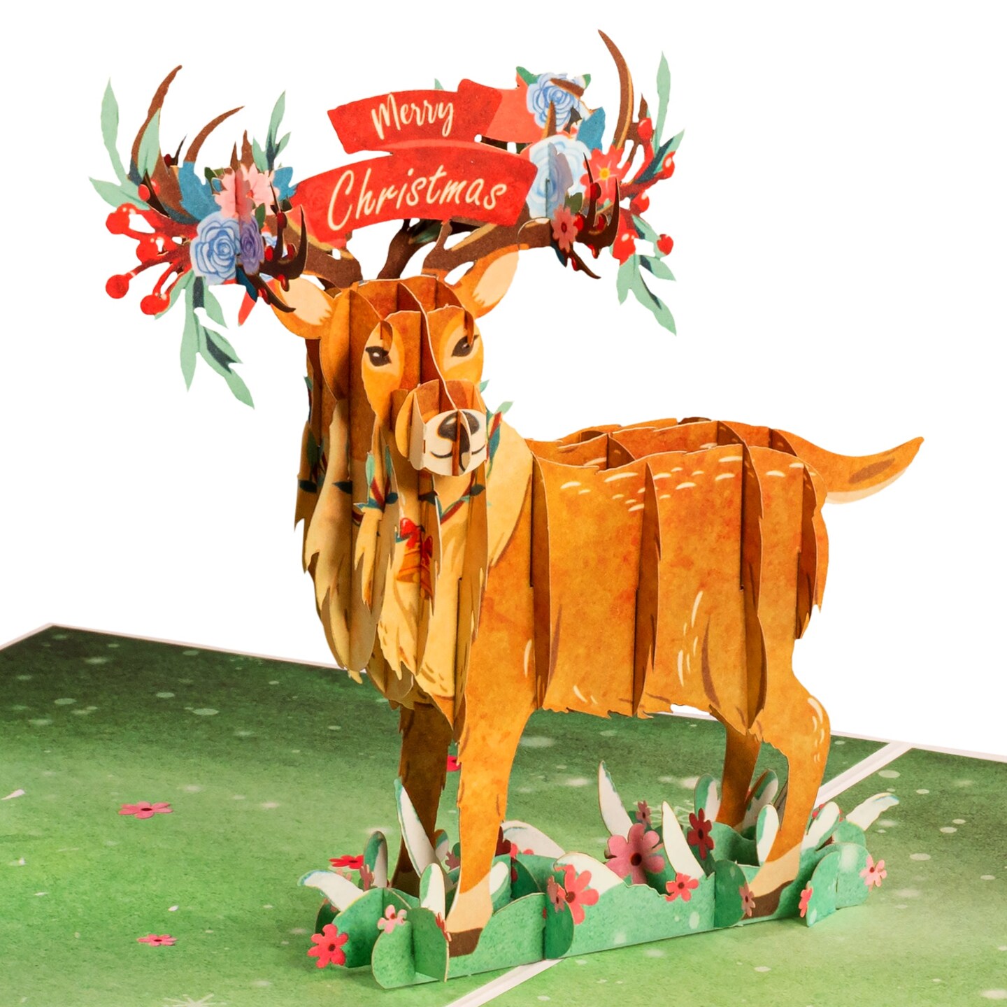 Frndly by Paper Love 3D Pop Up Christmas Card, Christmas Reindeer ...