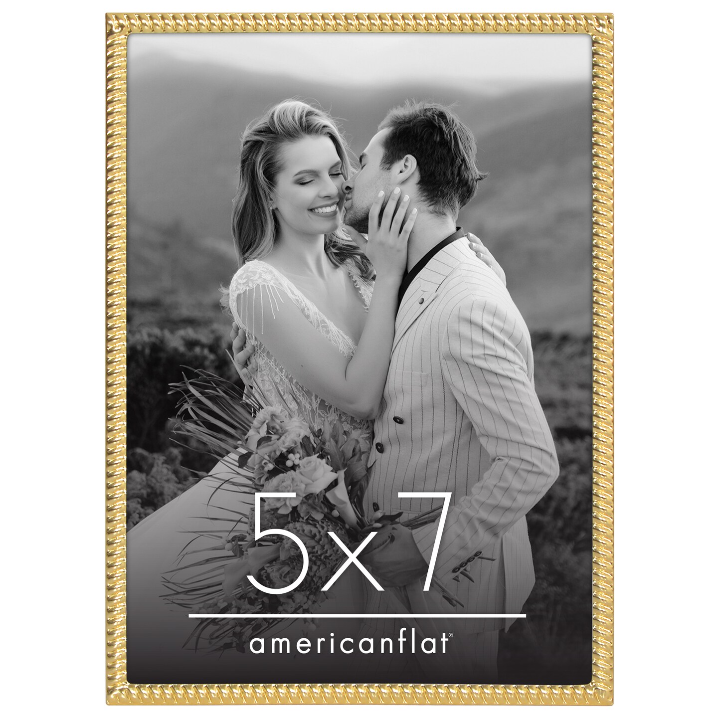 Americanflat Picture Frame with Rope-Style Textured Detailing - Modern ...