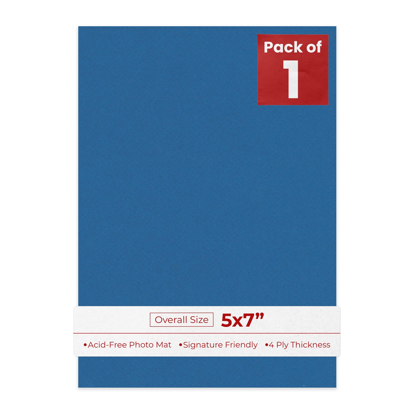 Royal Blue 5x7 Uncut Mat Board - Blank Sheets, No Opening, Color: Blue ...