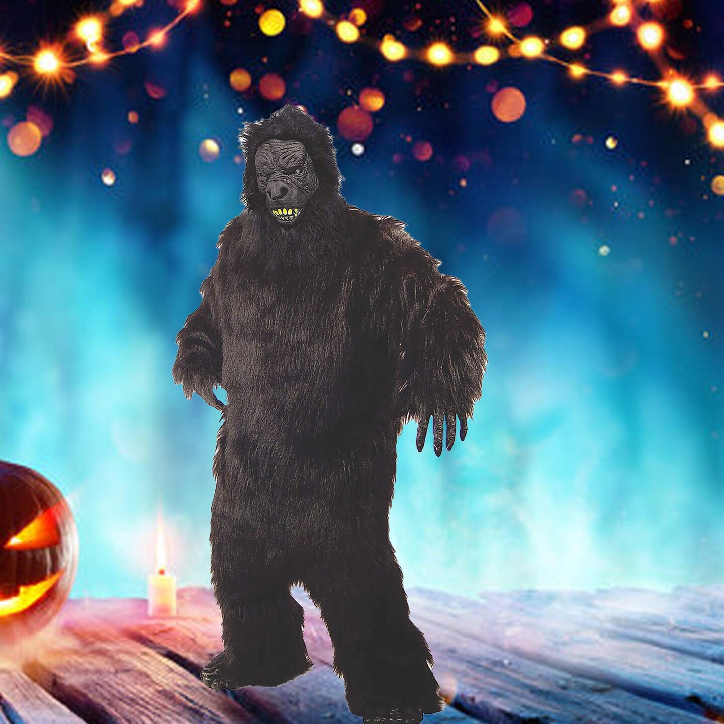Adult Gorilla Costume with Plush Suit Mask Hands and Feet | Michaels