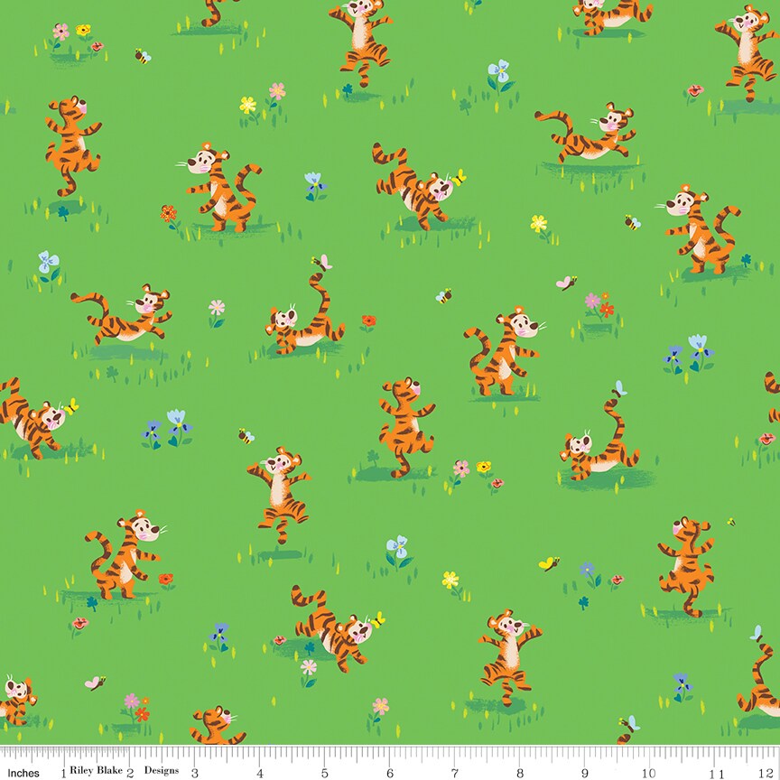 Tigger Bounce in Green (c15173-green) | 100 Aker Woods | Jill Howarth ...
