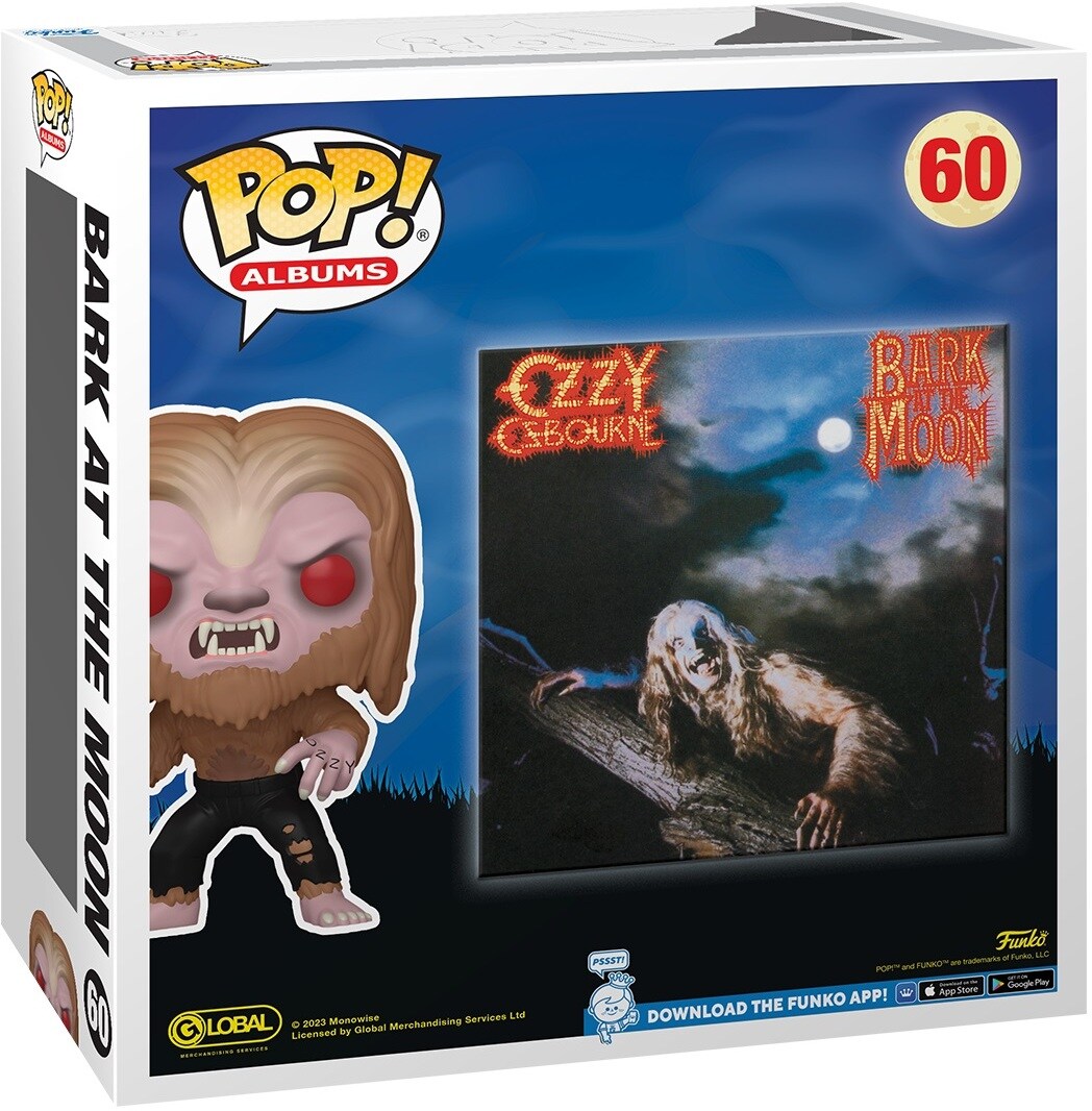 Ozzy Osbourne - FUNKO POP! Cover with Case: Ozzy Osbourne - Bark at the Moon (Flocked ...