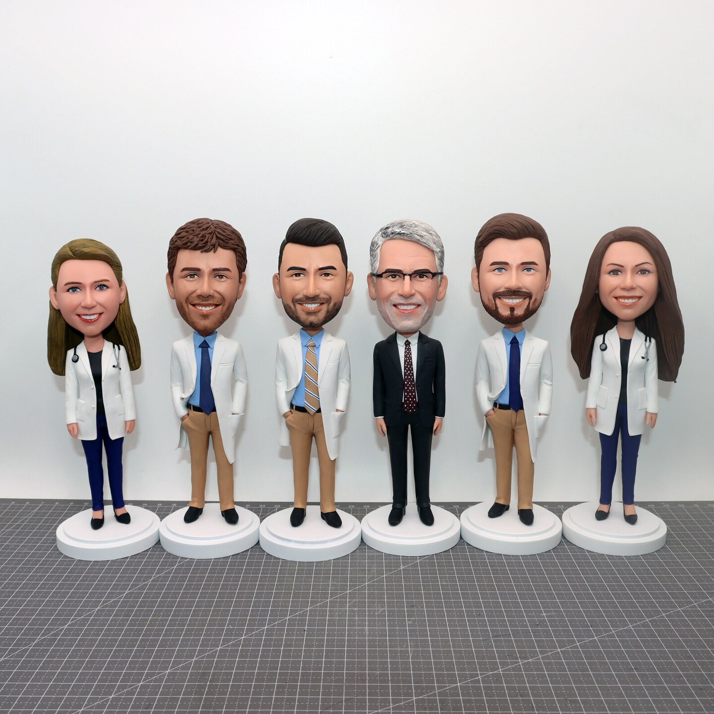 Custom Different Bobbleheads Over 15 People, Custom Hospital Group ...