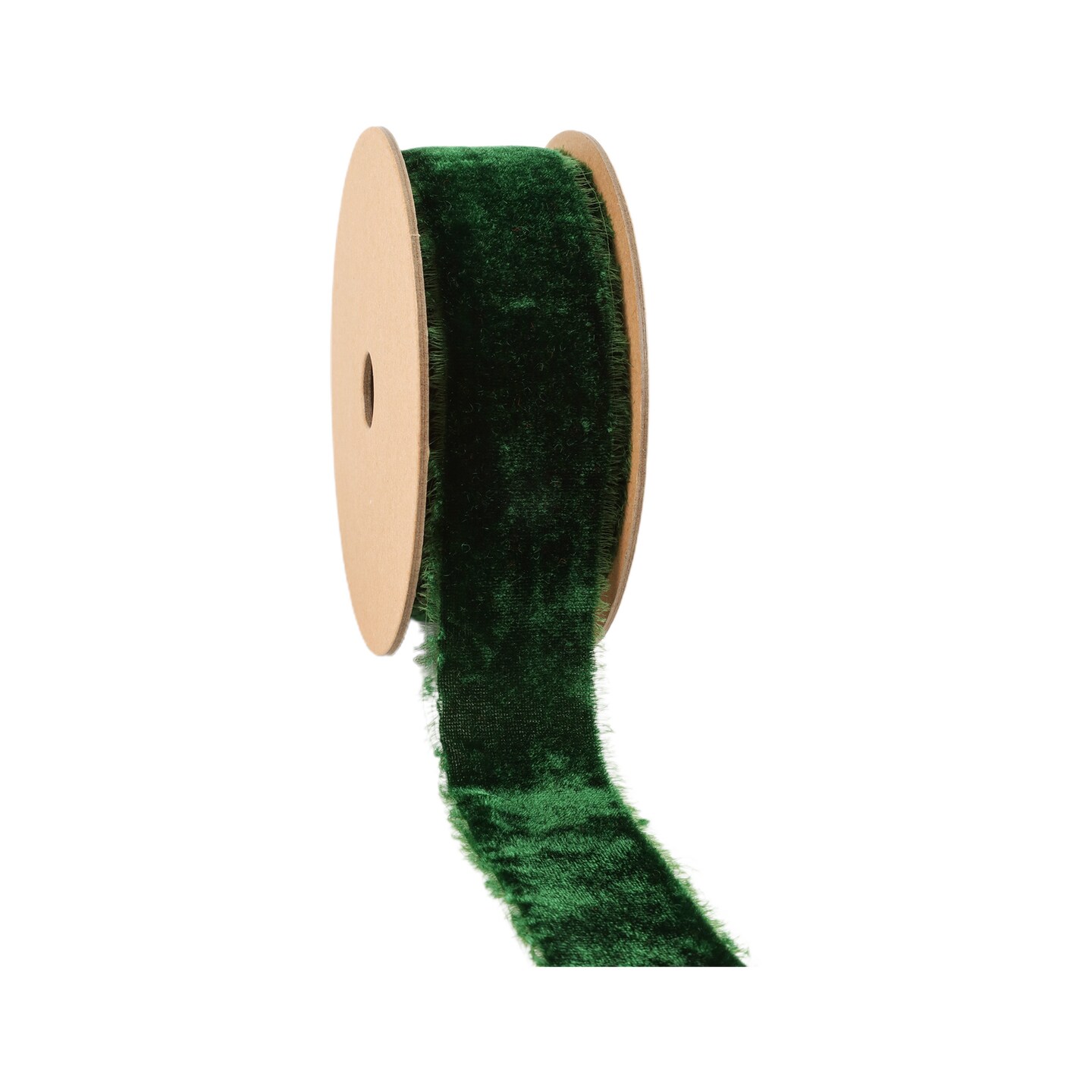 LaRibbons 1 1/2" Frayed Edge Velvet Ribbon | 5 Yard Roll | Michaels