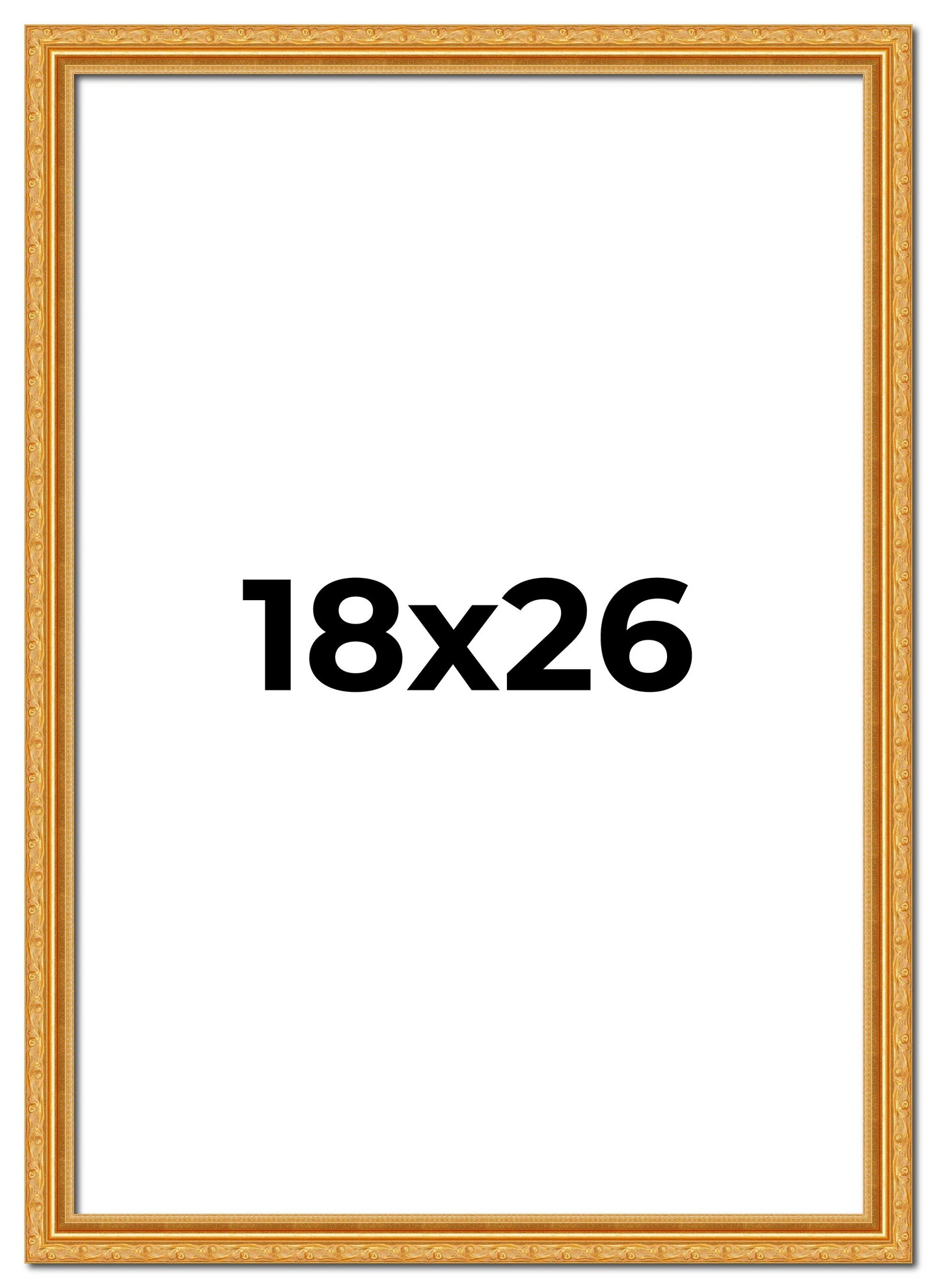 18x26 Solid Wood Antique Picture Frame with UV-Resistant Acrylic & Acid ...