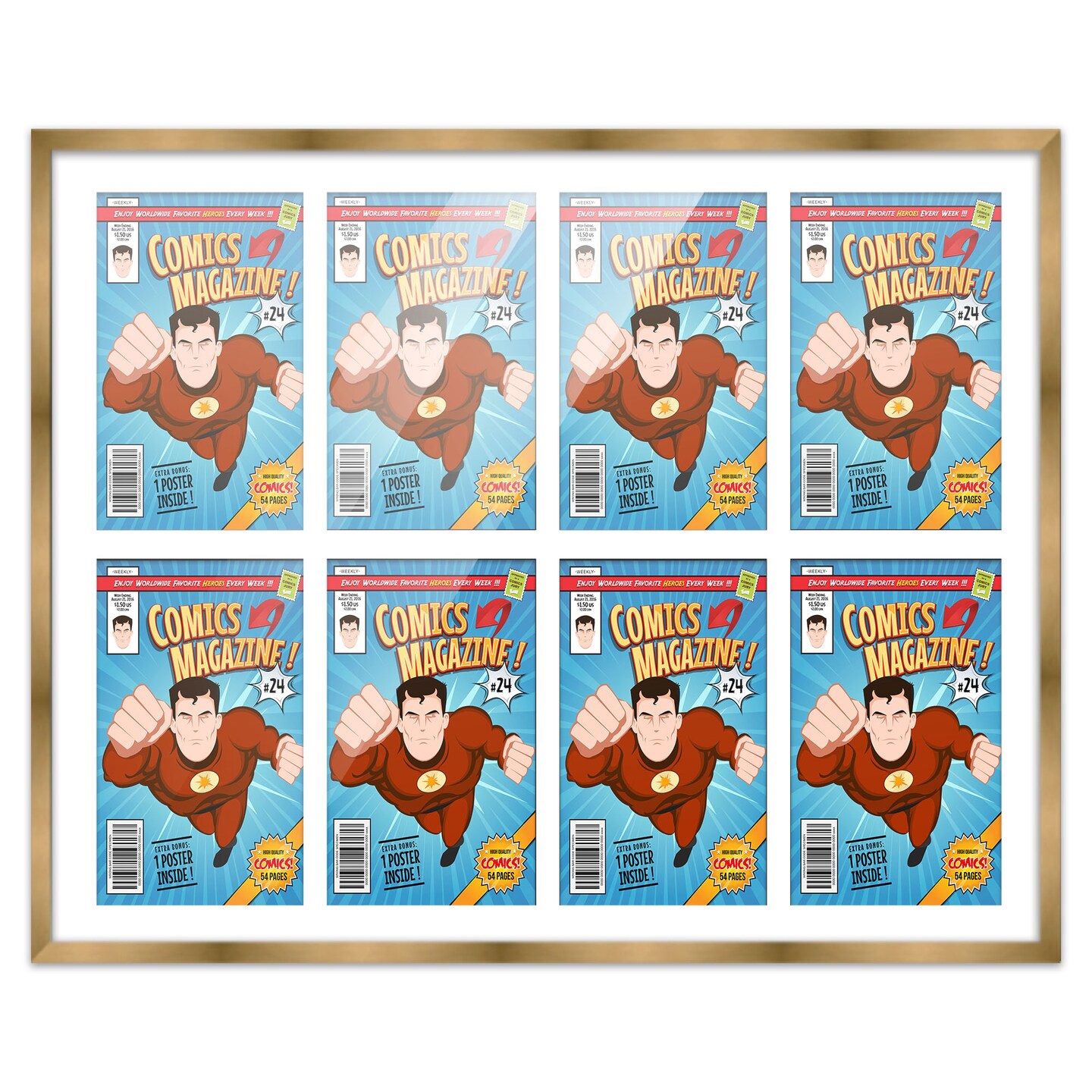 Comic Book Display Frame for Golden Age Comics Published Between 1938 ...
