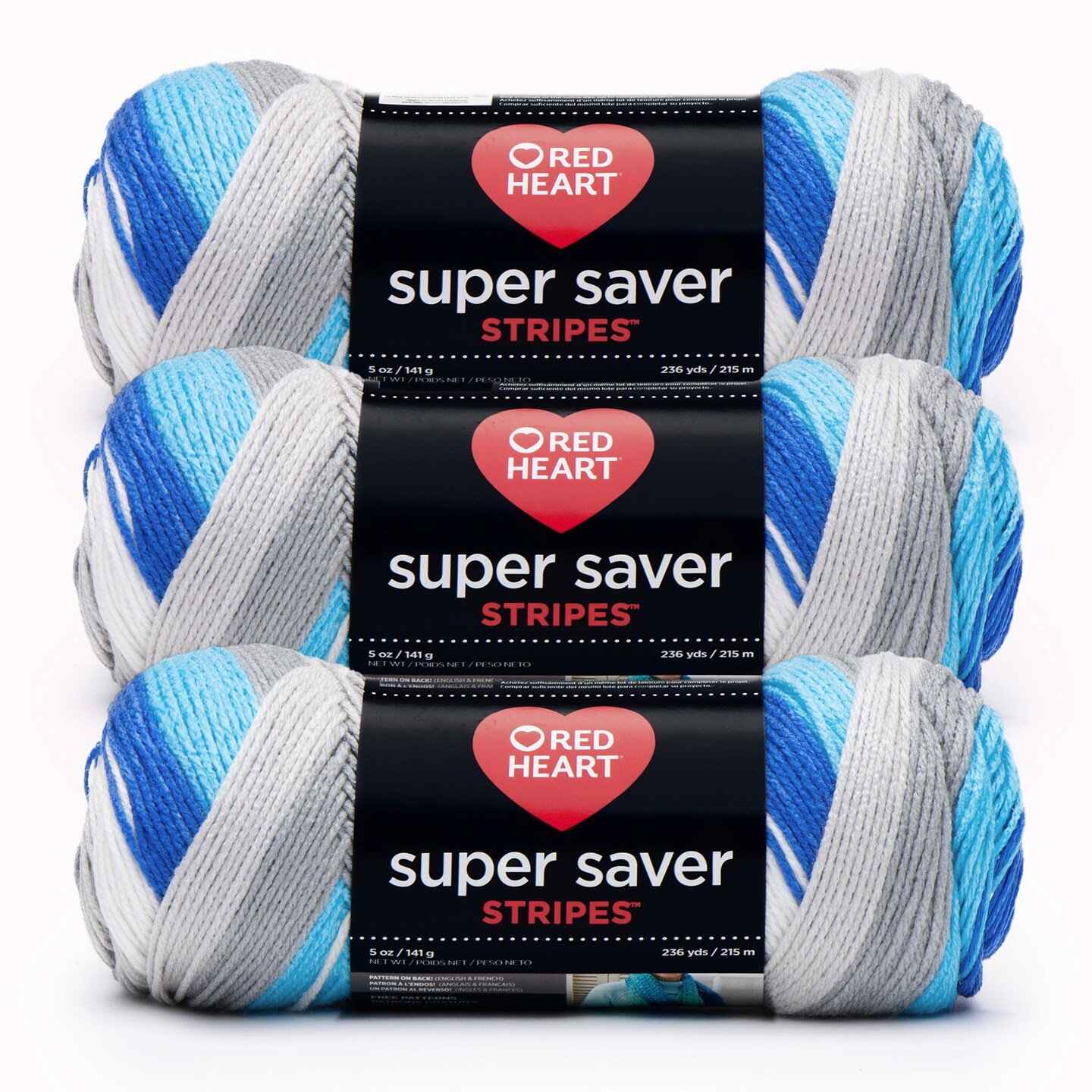 Red Heart Super Saver Yarn 24 Pack-Calm Stripe | Michaels