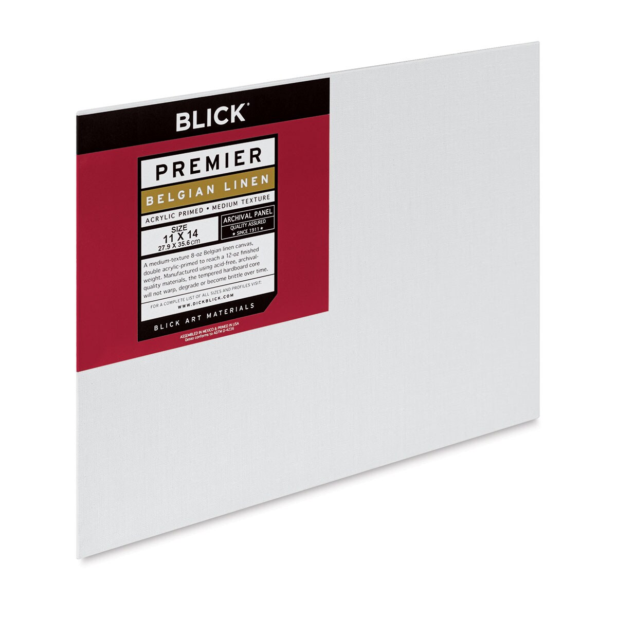 Blick Belgian Linen Archival Panel - 11" x 14", Acrylic-primed | Michaels