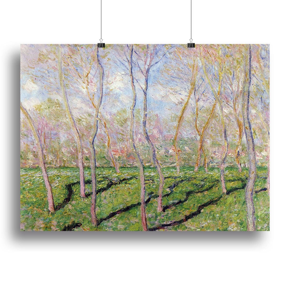 Edge Collections - Multi - A Serene Winter Scene: Elegant Canvas Print ...