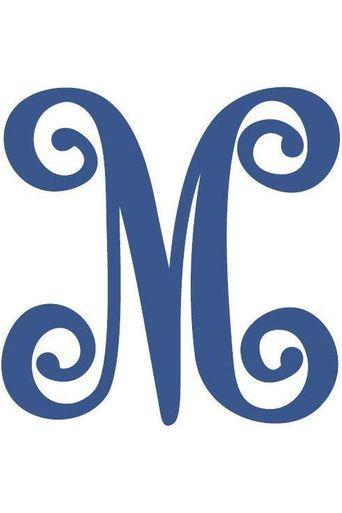 Vine Monogram Script Letter | Michaels