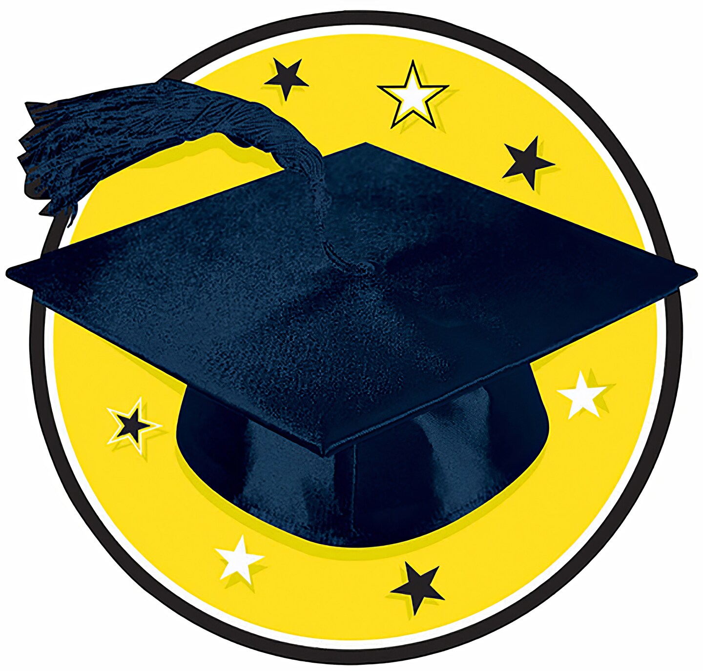 Yellow Graduation Cap Birthday Party Edible Topper - Personalized ...