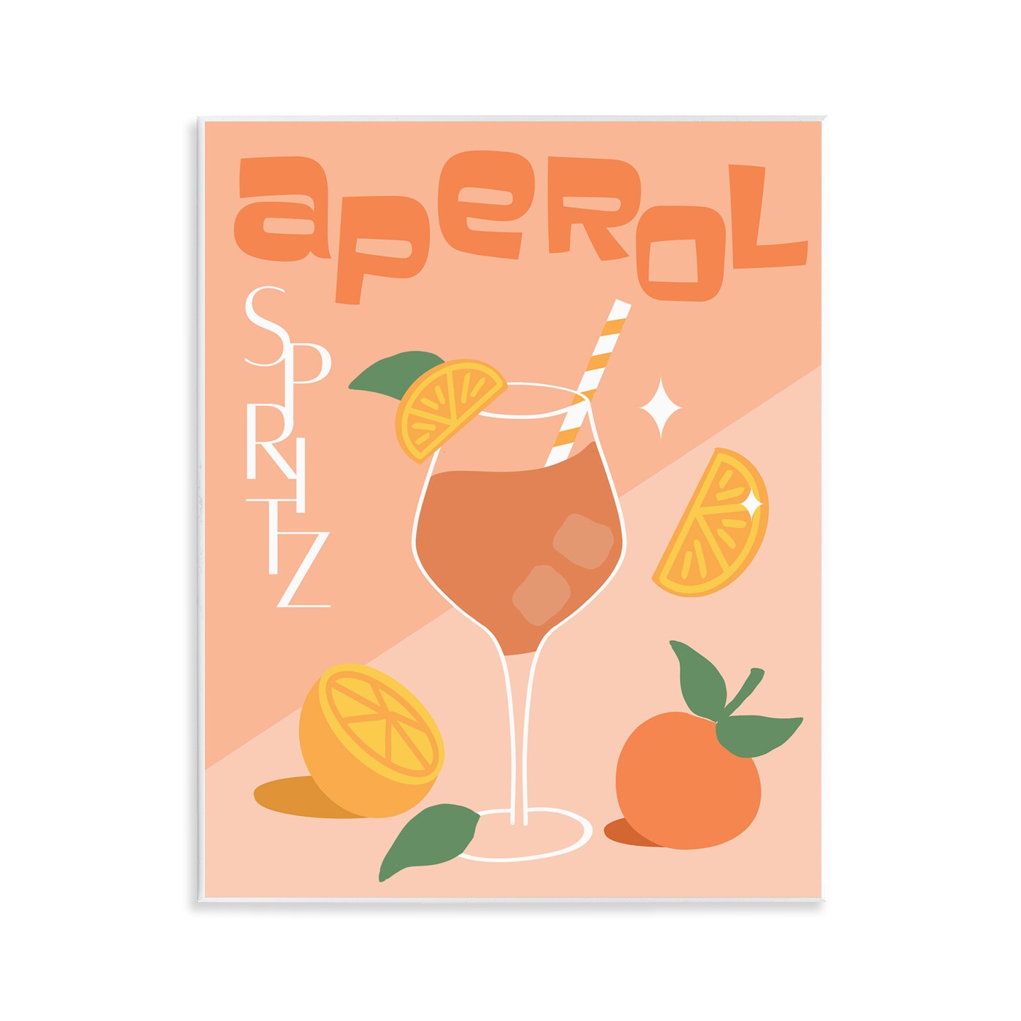 Stupell Industries Aperol Spritz Typography Wall Plaque Art Design by ...