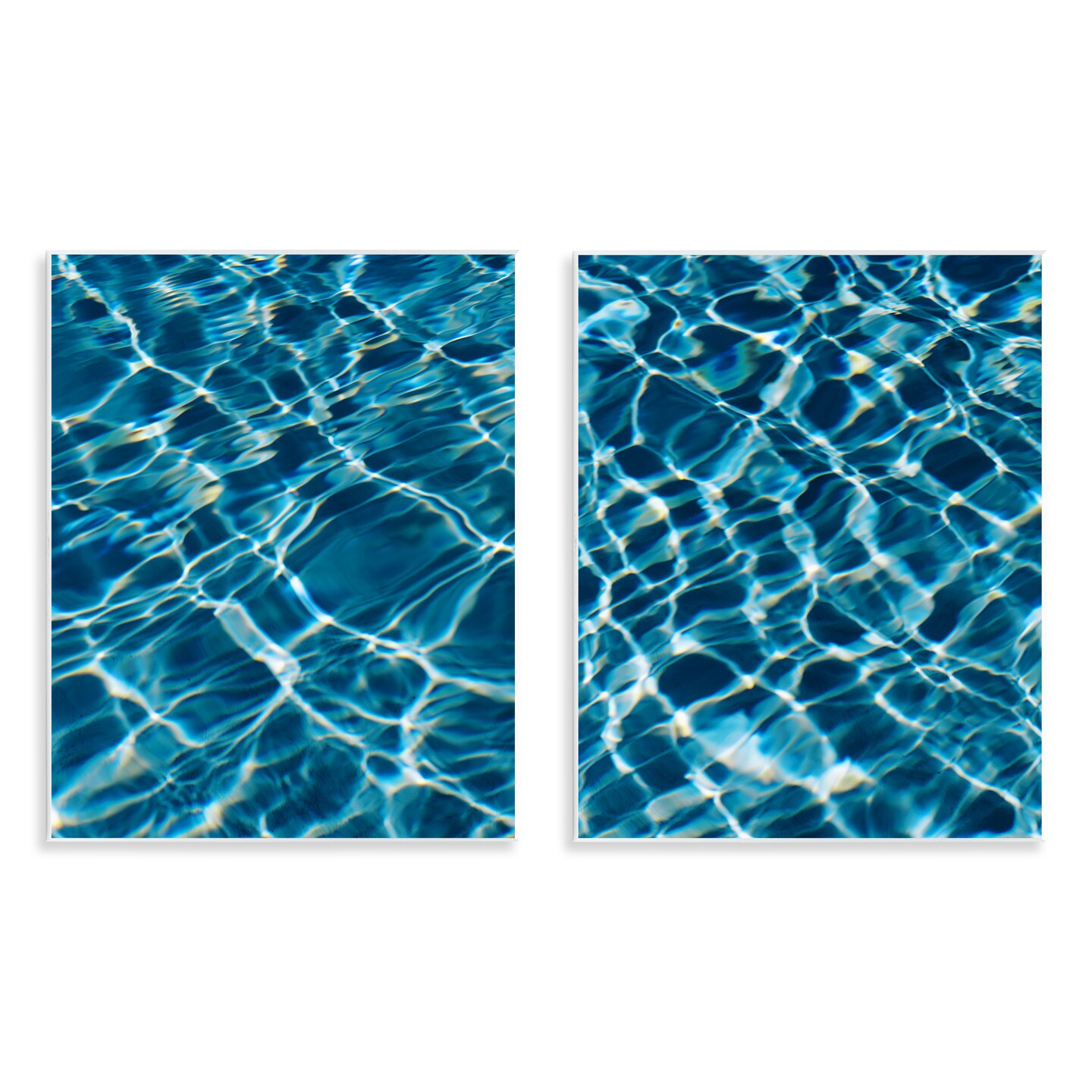 Stupell Industries Inviting Clear Pool Water 2 pc Wall Plaque Art Set ...