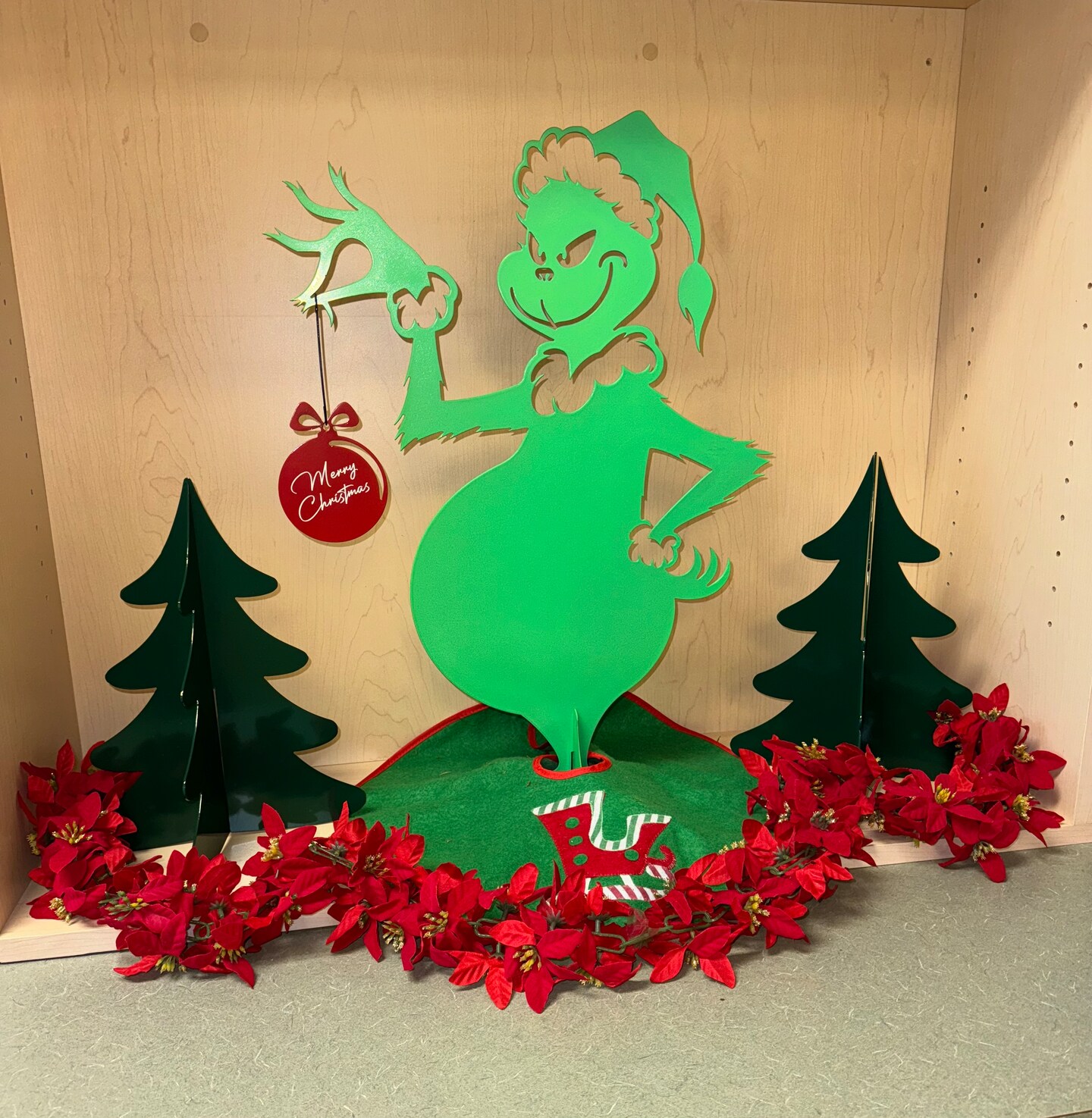 24" Metal Grinch with Ornament | MakerPlace by Michaels