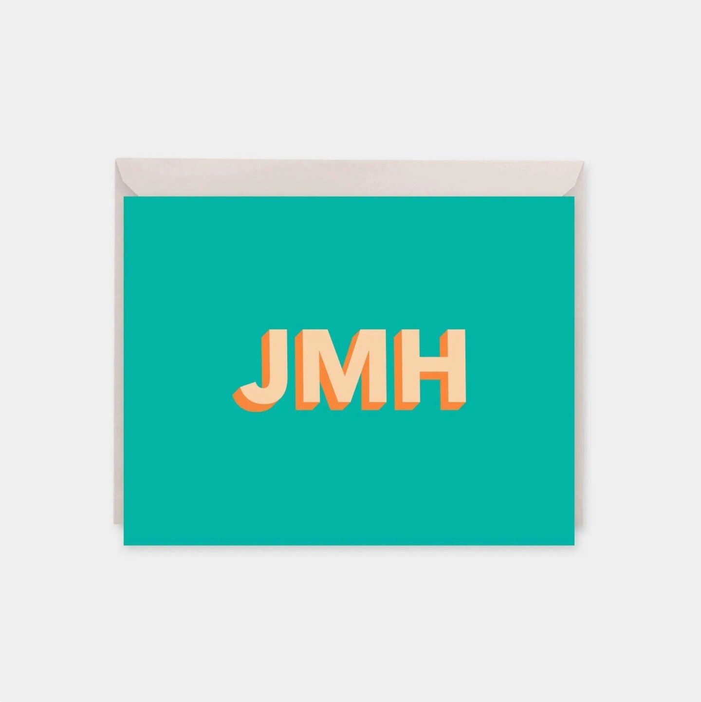 Monogram Note Cards with 3D Type VI | Michaels