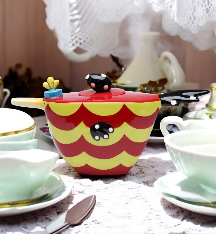 Ceramic Dollymama's Bird Teapot, Afternoon Tea Party, Gift for Her ...