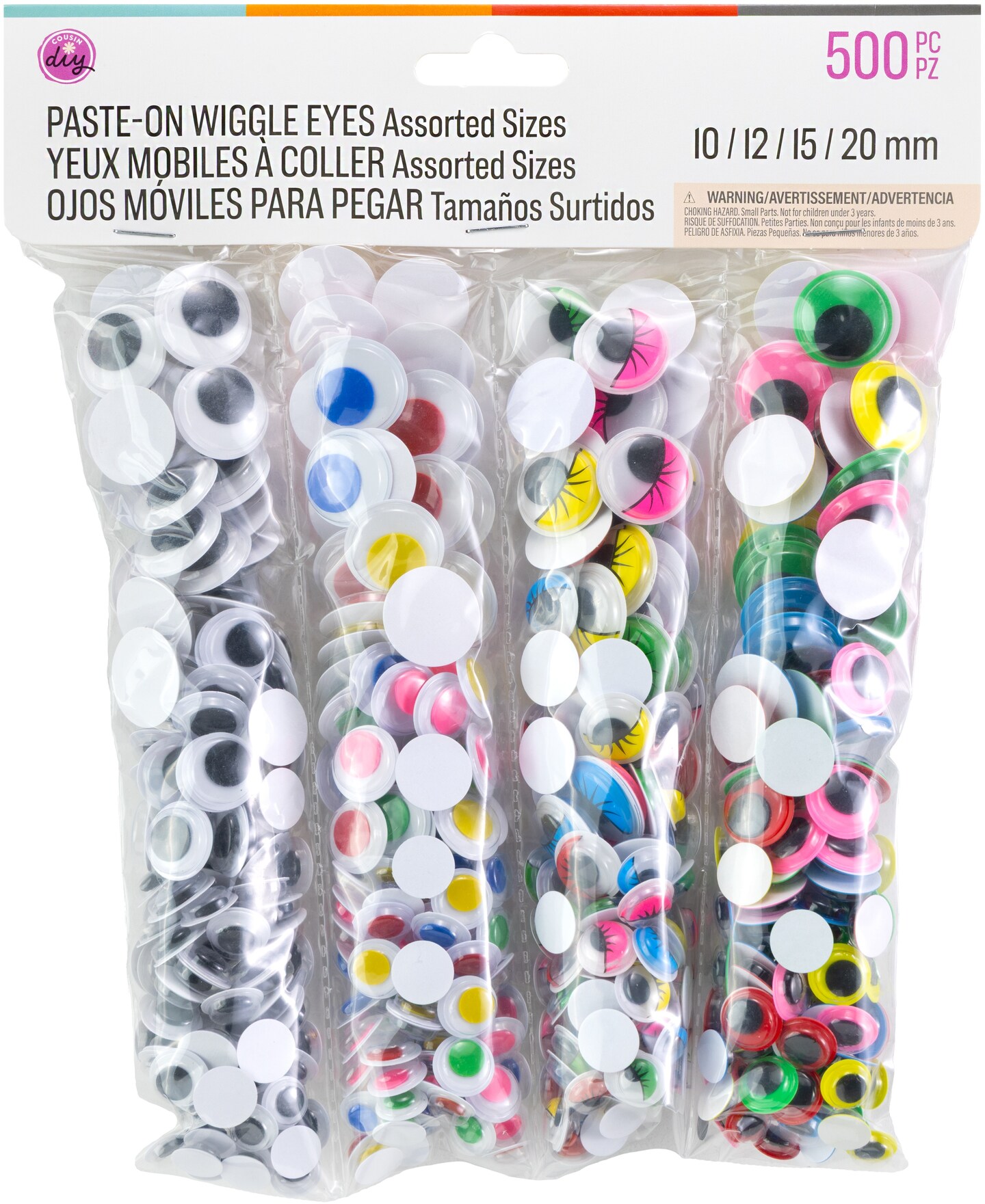 CousinDIY Wiggle Eyes Mega Assortment-Multi-Colored | Michaels