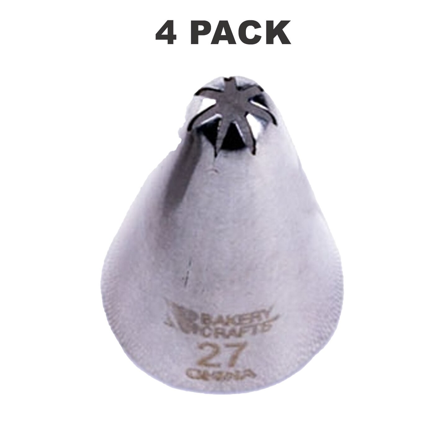 SS Decor Closed Star Decorating Tip for Perfect Swirls & Star Designs ...