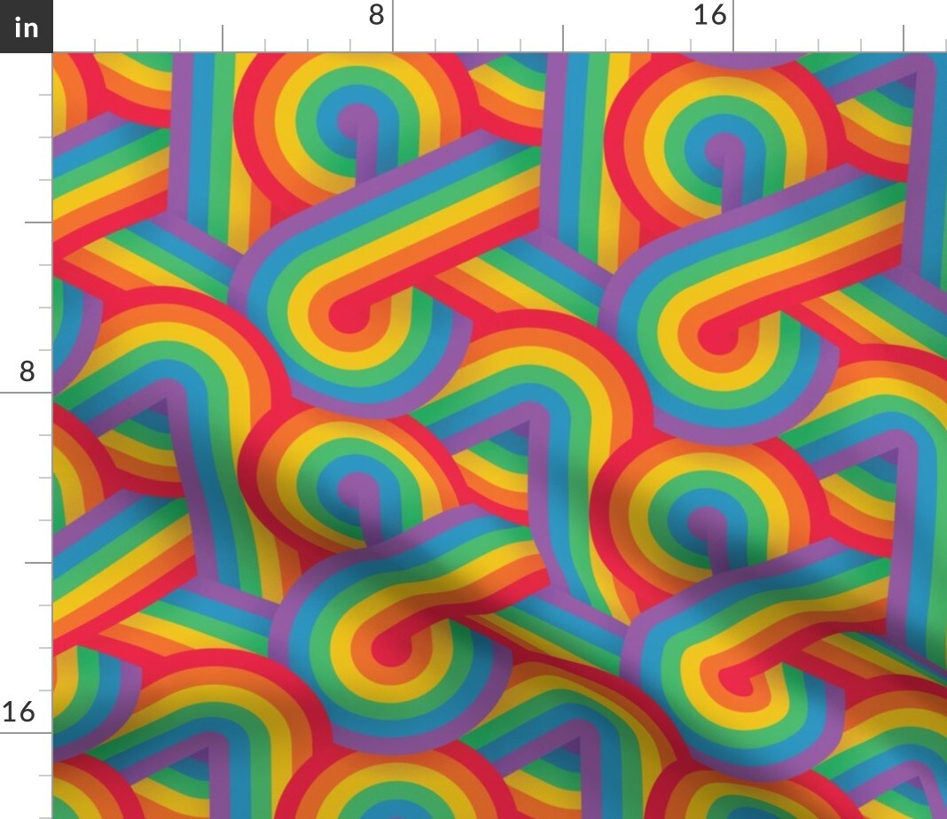 Lgbtqia Pride Queer Rainbow Stripe Month Parade Gay Lesbian Lgbt Retro ...