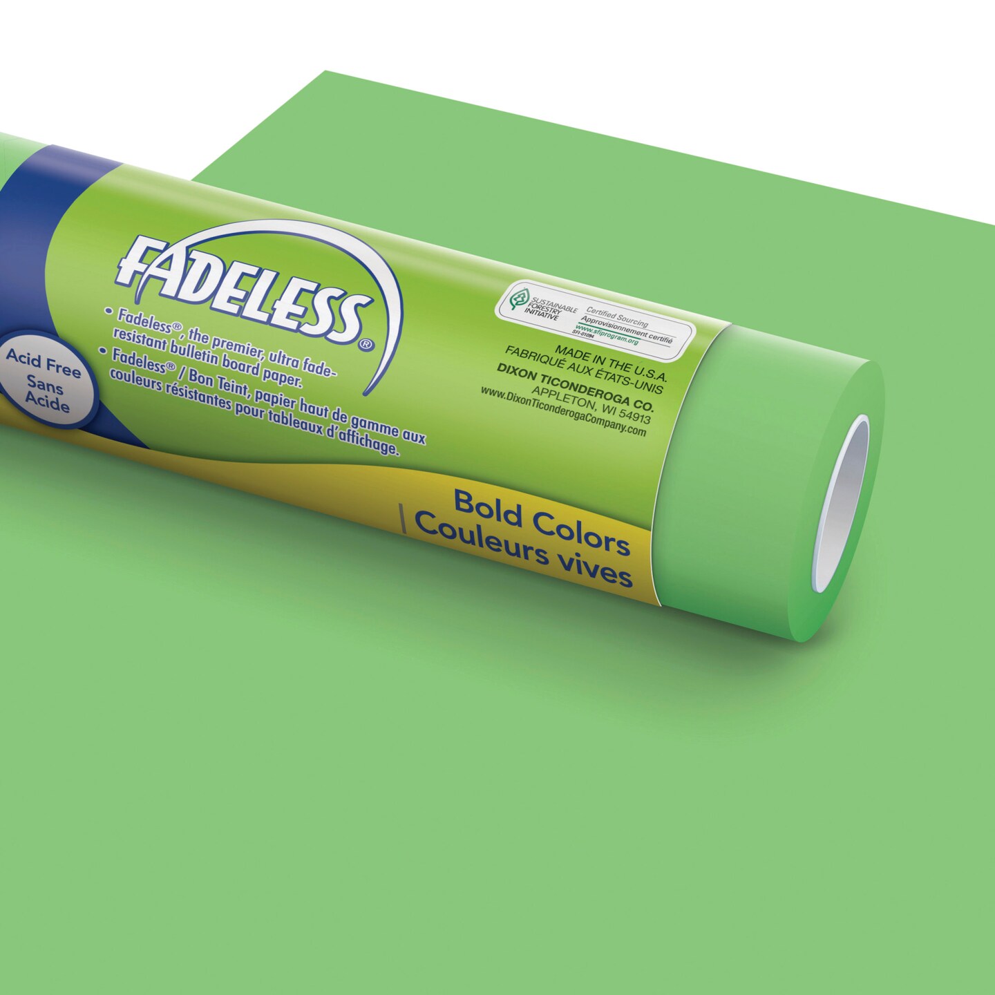 Fadeless Paper Roll, Nile Green, 48 Inches x 50 Feet, Size: Over 10 ft ...