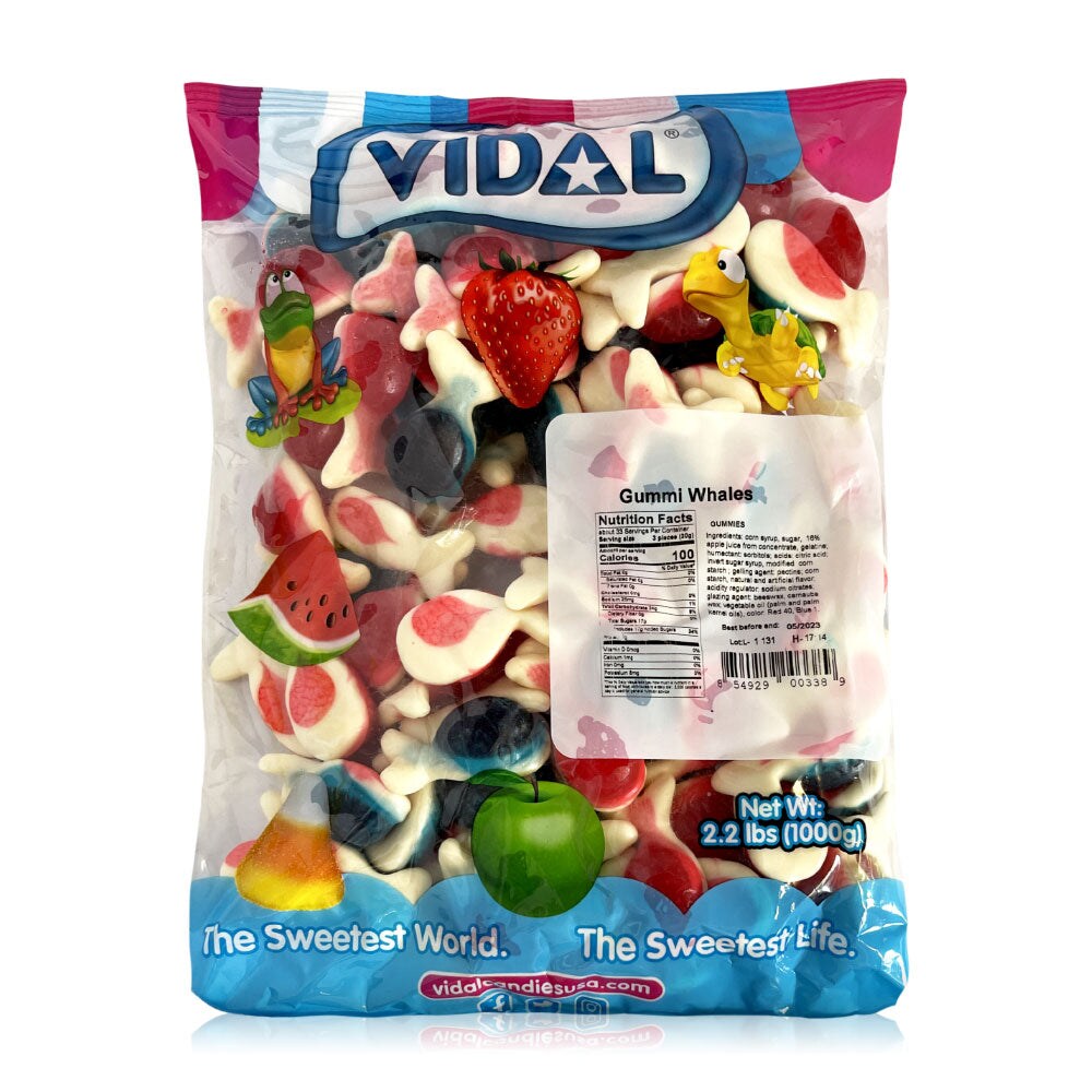 Vidal Gummi Filled Whales 2.2lb | Michaels
