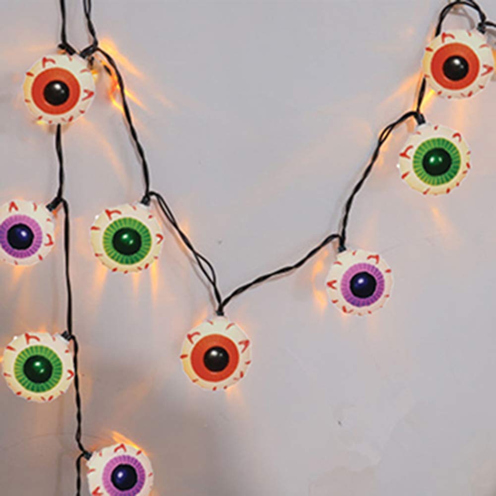 GOOTHY Halloween Eyeball String Lights 8.5Ft Halloween Decorative ...
