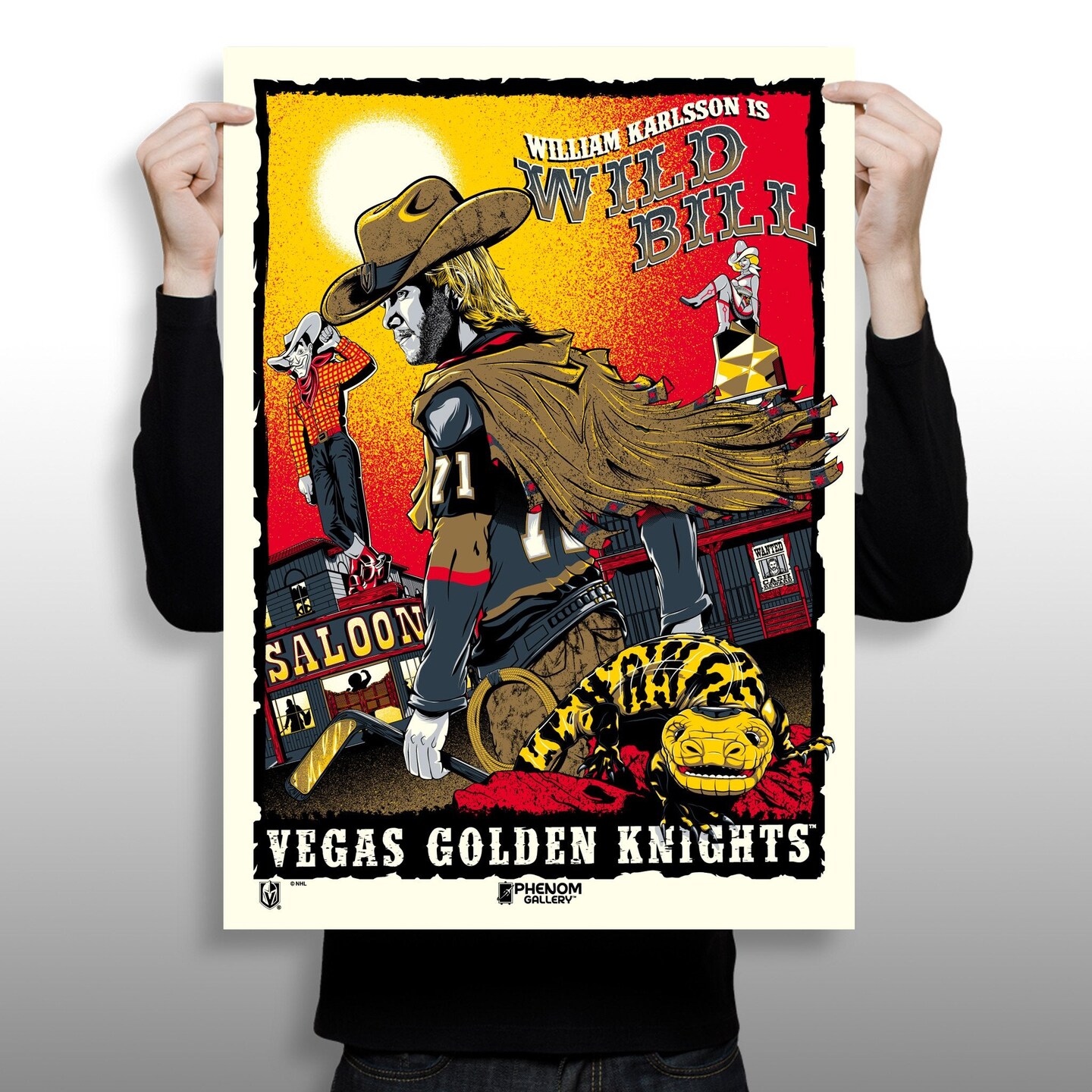 Phenom Gallery Vegas Golden Knights "Wild Bill" Serigraph (Printer ...