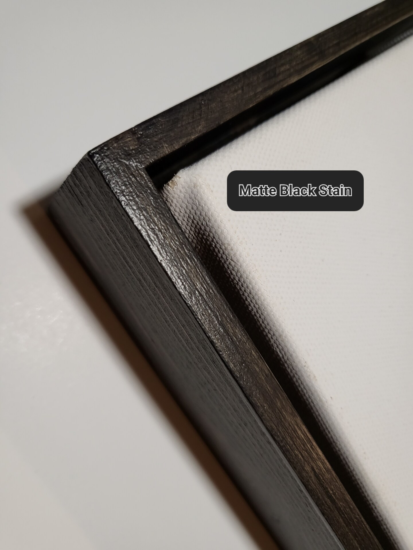 *Matte Ebony * Thin Border Canvas Floating Frame, Made-to-Order Canvas ...