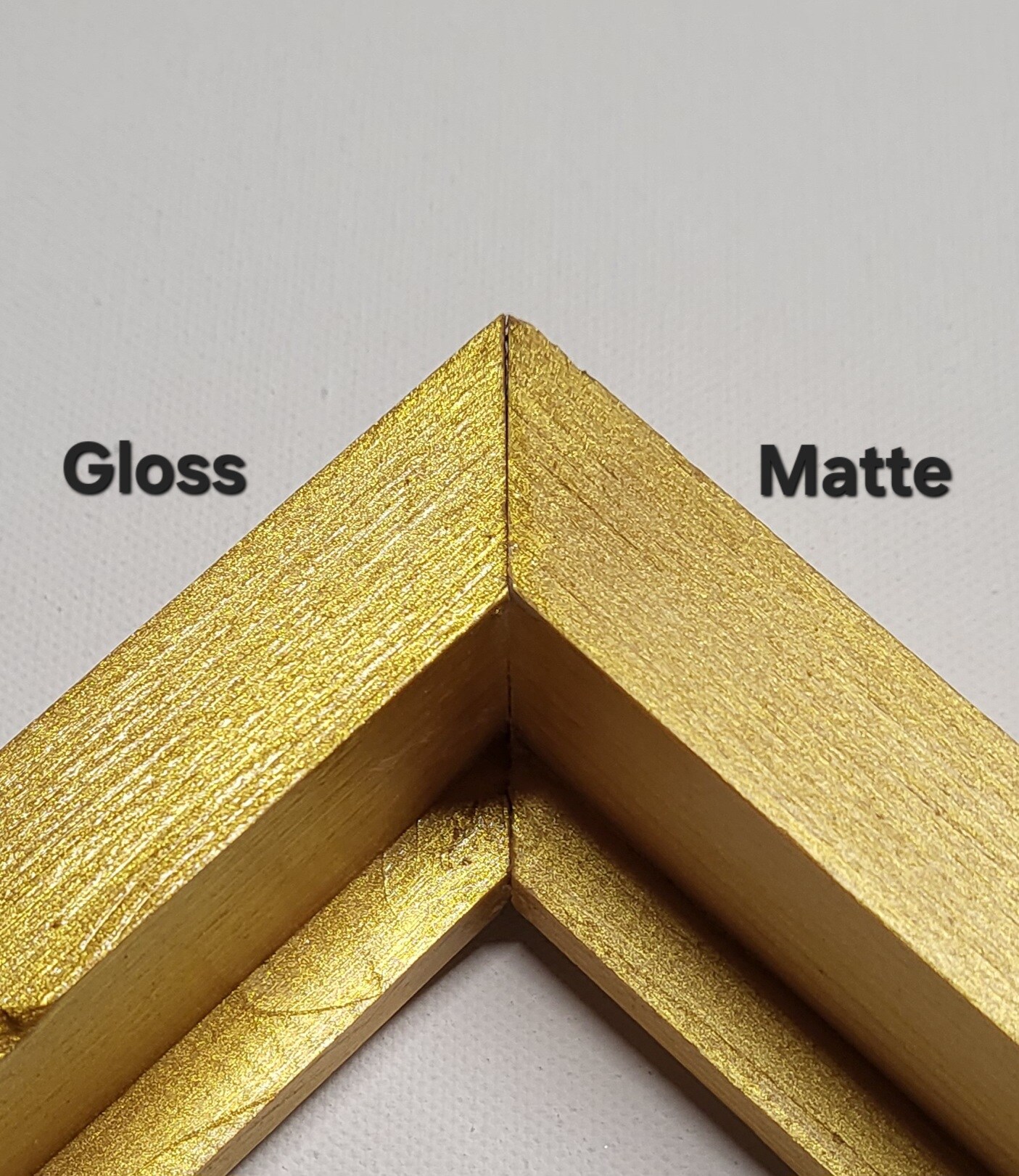 *Matte Gold* Thick Border Canvas Floating Frame, Made-to-Order Canvas ...