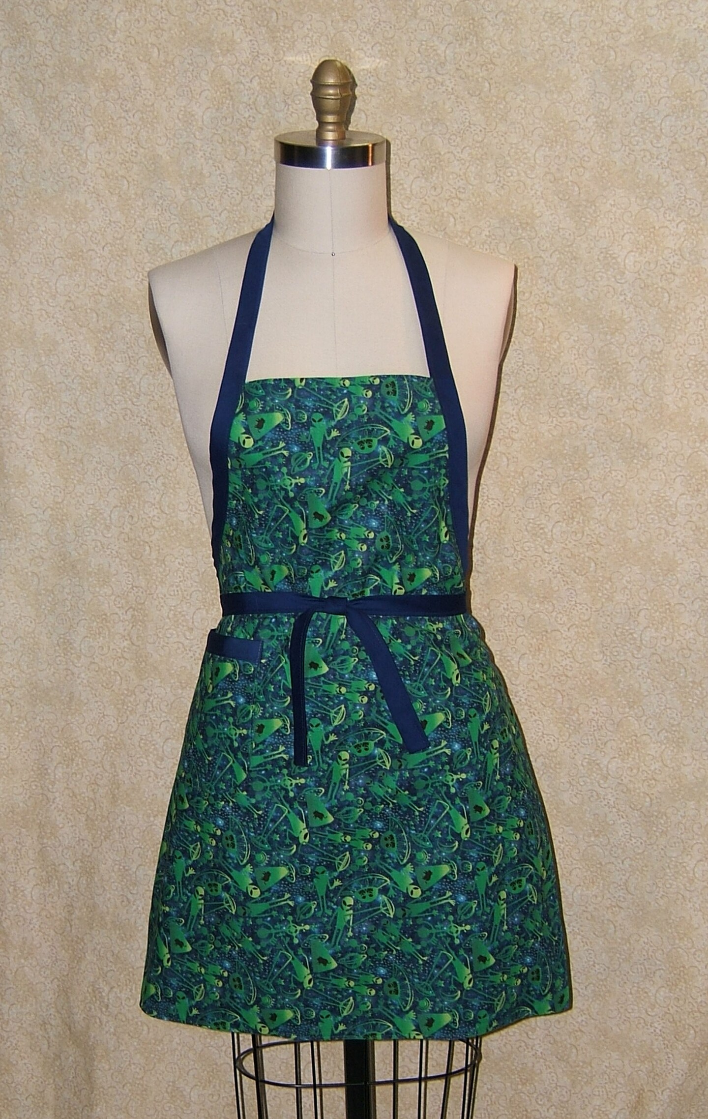 Space man chef apron extraterrestrial space ship grey alien outer space ...