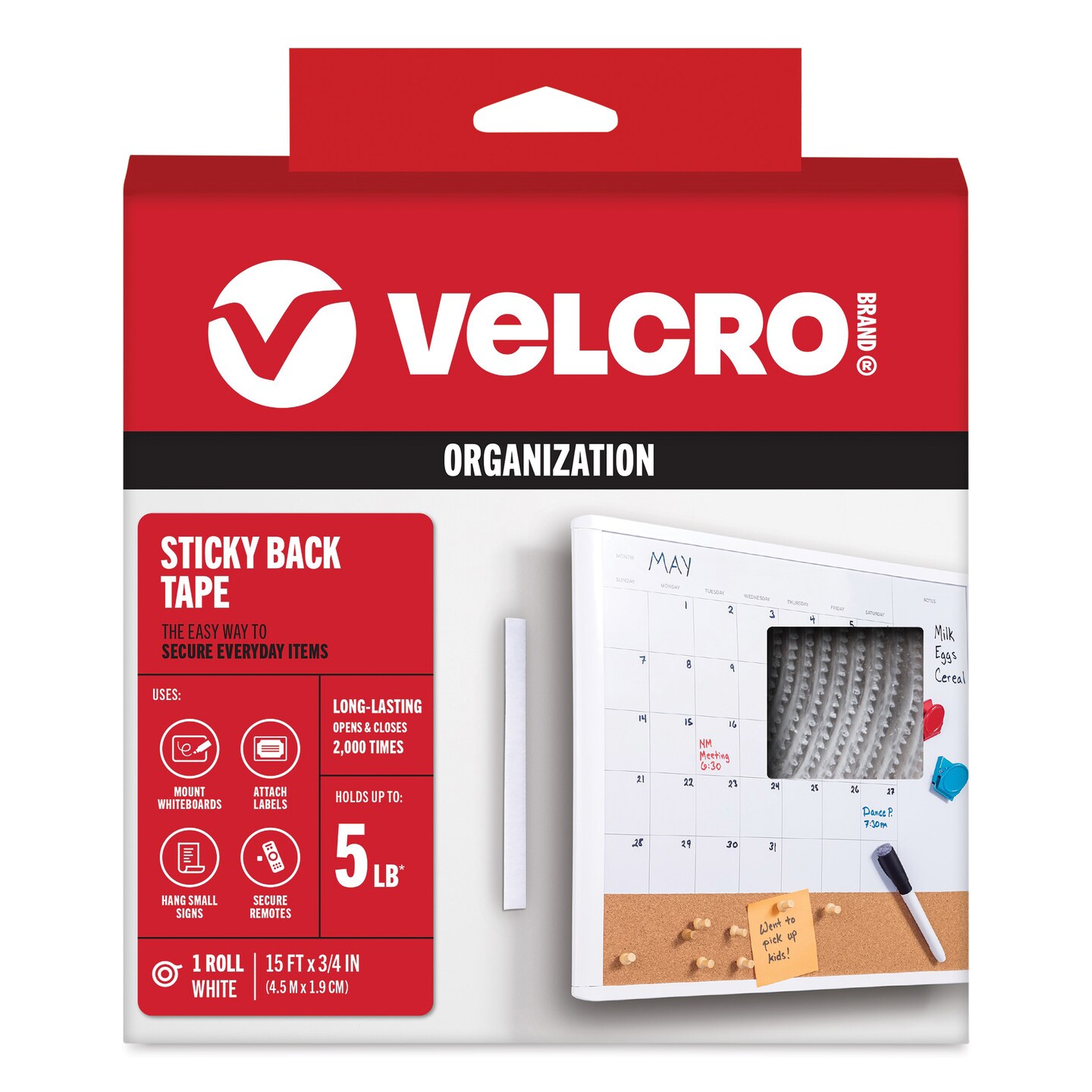 Velcro Sticky Back Fasteners - White, 3/4" x 15 ft, Tape Roll | Michaels