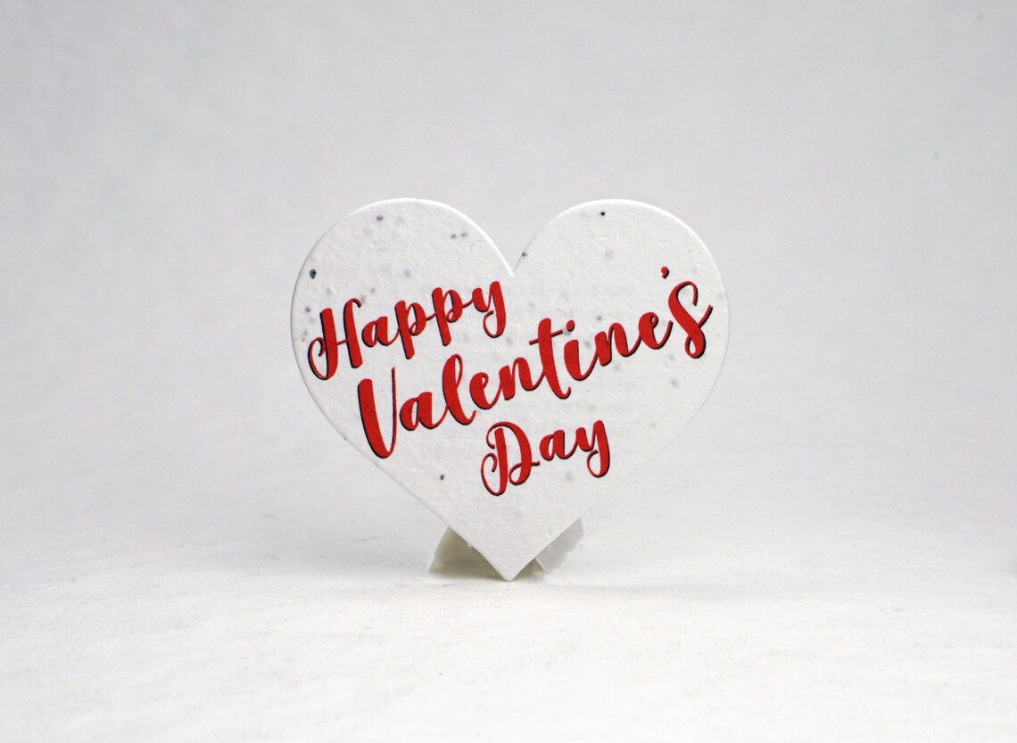 Wildflower Seed Paper Large Hearts - Valentine's Hearts - Embedded with ...