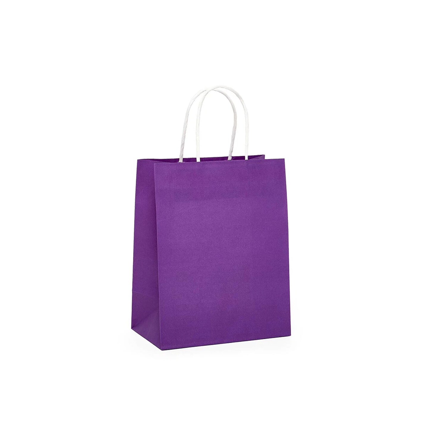 Spacious Matte Shopping Bag with White Interior 6" x 3 1/4" x 8 3/8 ...