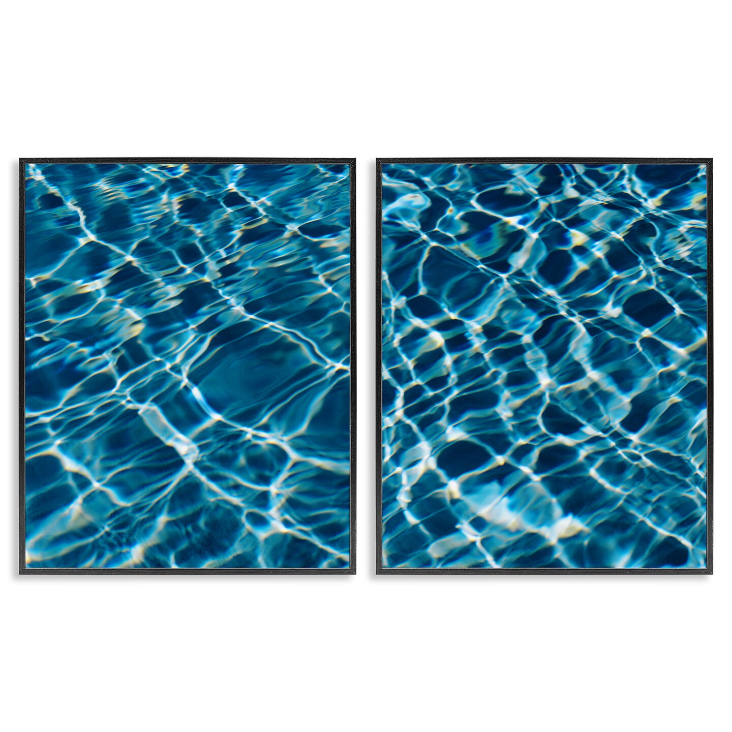 Stupell Industries Inviting Clear Pool Water 2 pc Framed Giclee Wall ...