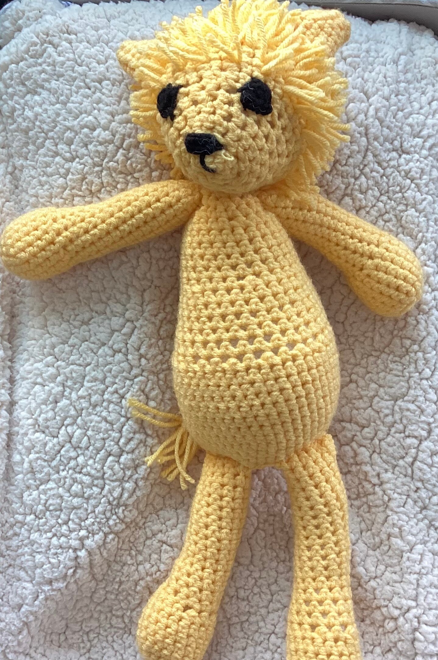 Lion stuffed animal; handmade; measuring 17 inches | MakerPlace by Michaels