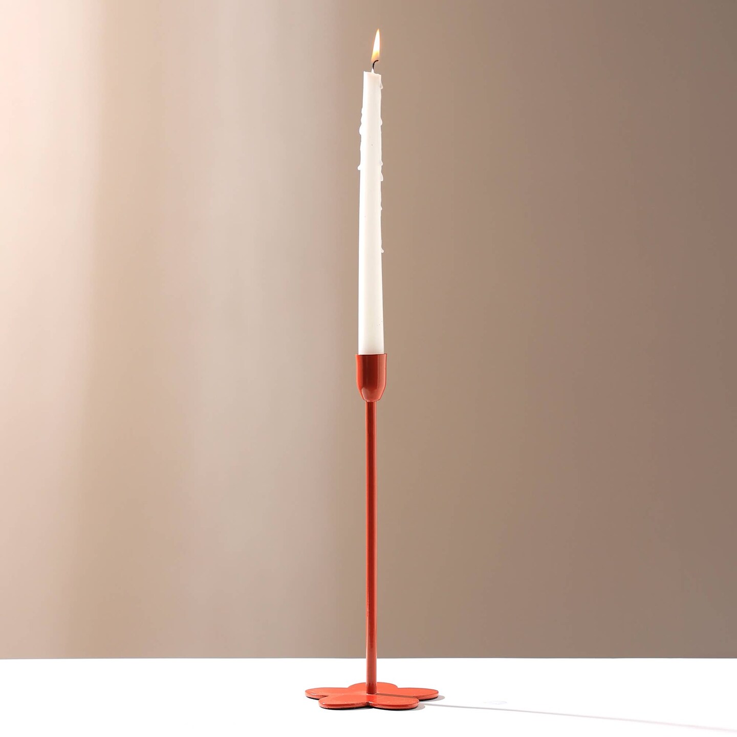 Floral Fusion Candle Holder, Red | Michaels