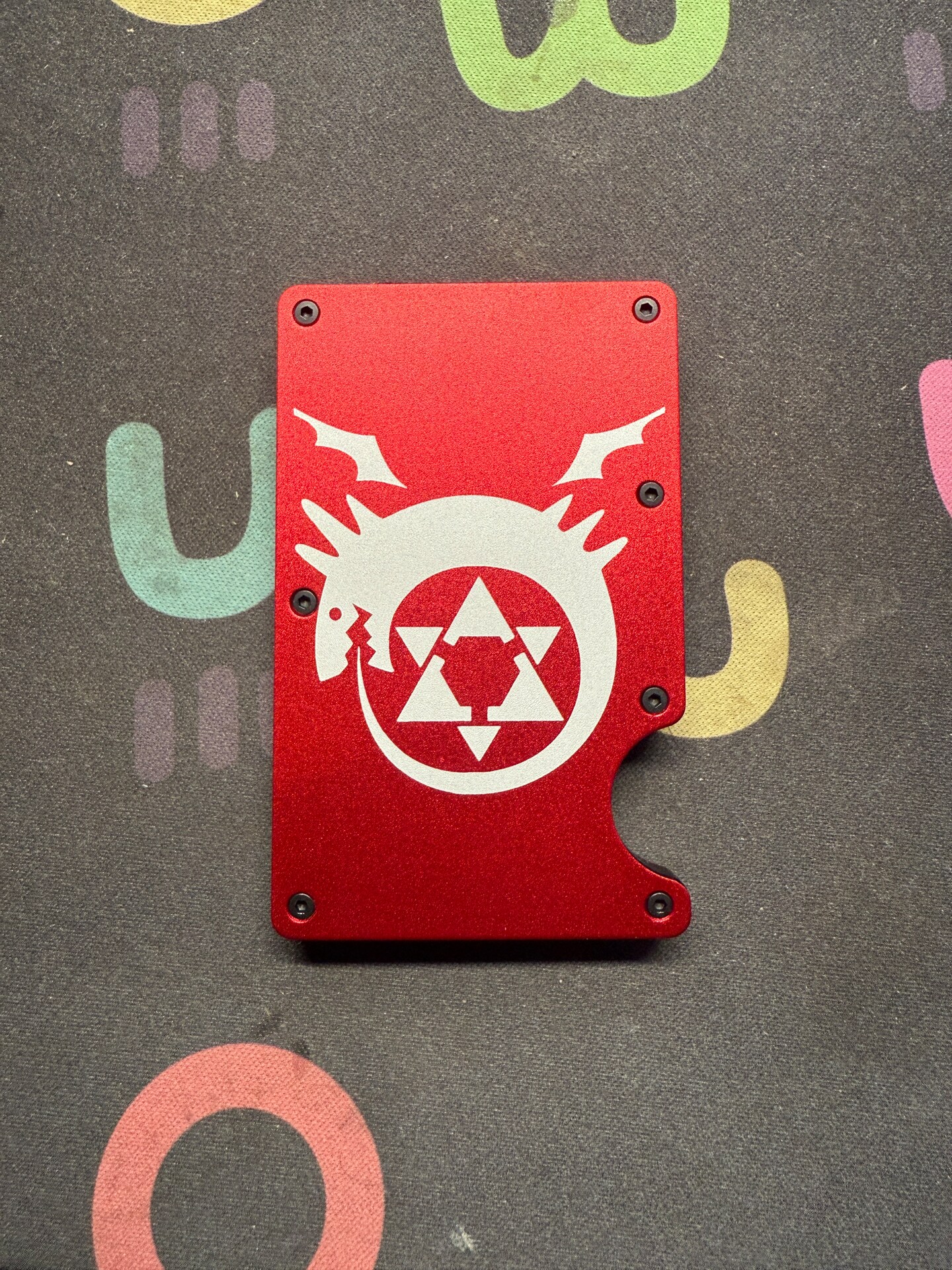 Fullmetal Alchemist Homunculus Sign Slim Metal RFID Aluminum Wallet ...