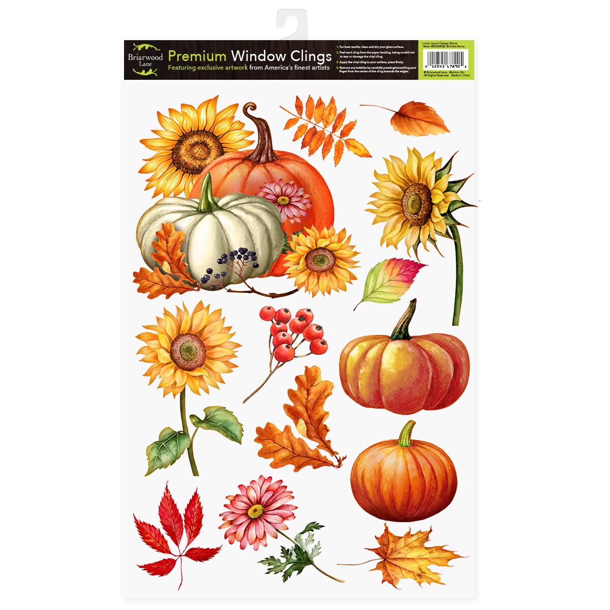 Fall Beauty Window Clings, Model: DEBL-WC01327 | Michaels