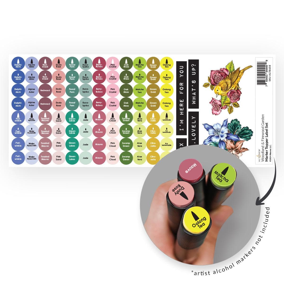 Woodland & Firewood Garden Marker Topper Label Set (L&M) | Michaels