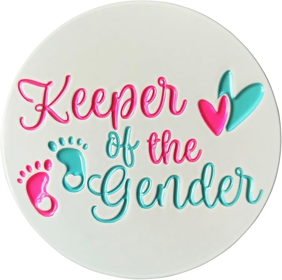 Gender Reveal Pins - Keeper of the Baby Feet Hearts Enamel Lapel Pins ...