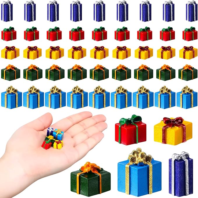 Crafts Mini Christmas Ornaments Decor Miniature Christmas Figurines ...