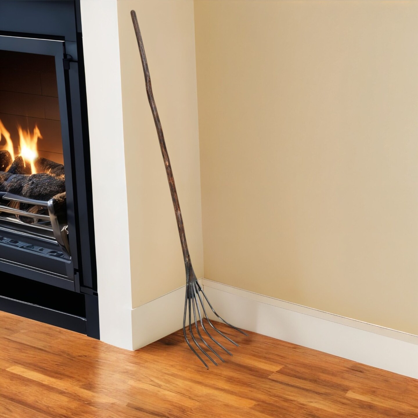 Edge Collections - Brown - Rustic Decorative Rake Sculpture - 1 Piece ...