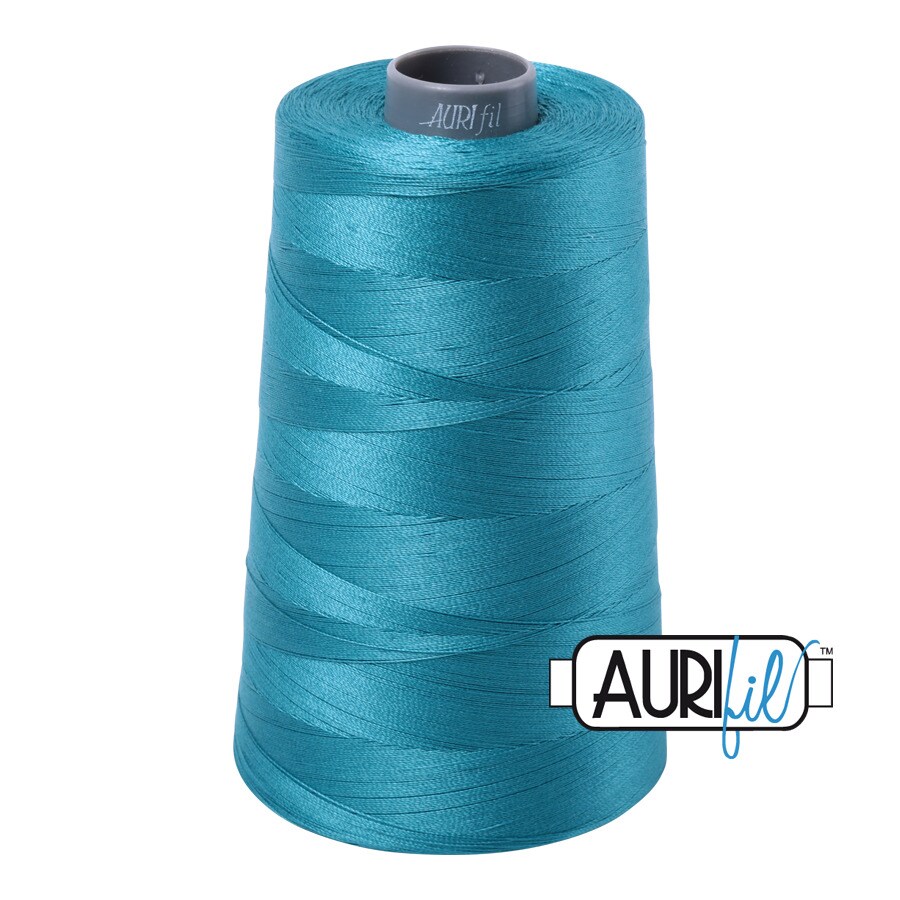 Dark Turquoise (4182) | 28wt Cone (3300M / 3609Y) | Aurifil Thread ...