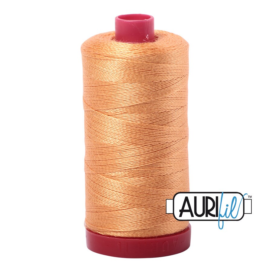 Golden Honey (2214) | 12wt Large Spool (325M / 356Y) | Aurifil Thread ...