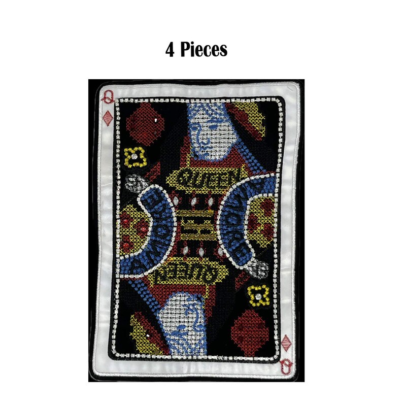 B Queen Sequin Beads & Rhinestone Patch Velvet Applique | Michaels