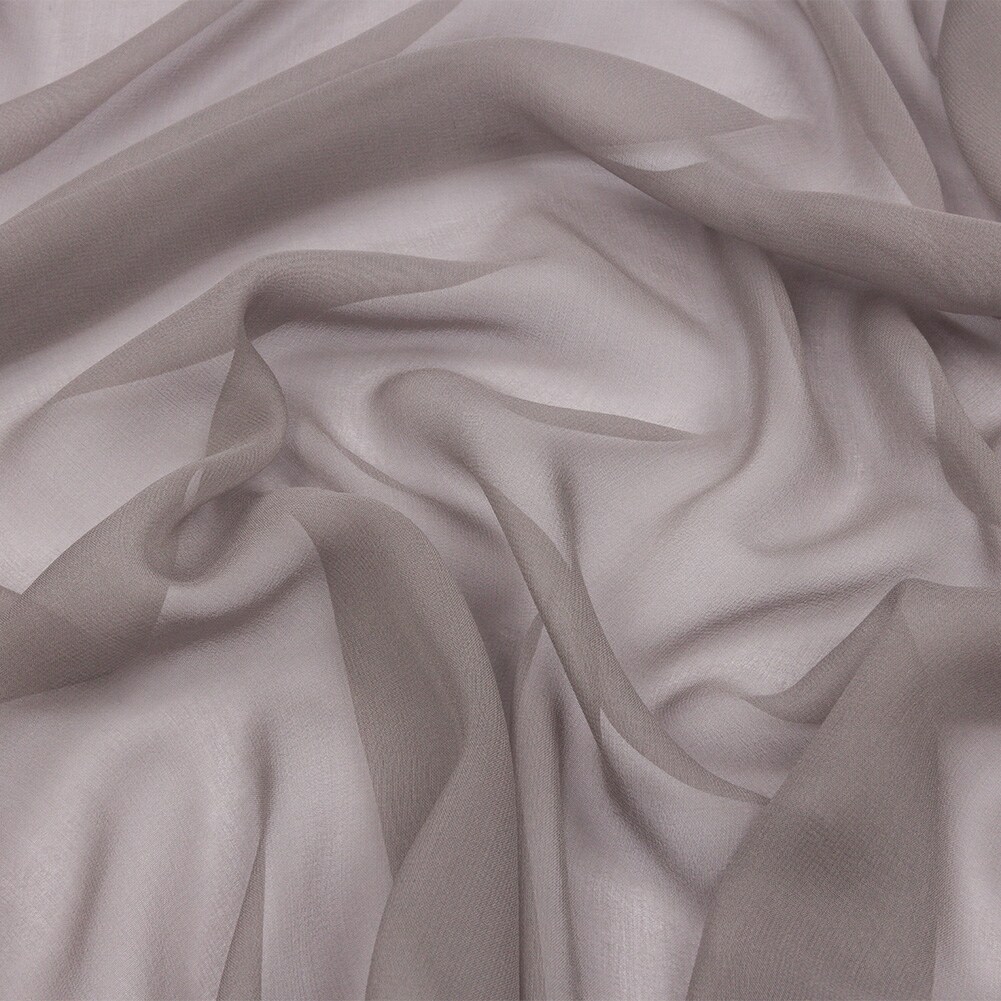 1 Yard Sheer Silver Silk Chiffon Fabric Lightweight Solid Premium Textile 54 inch Width | Michaels