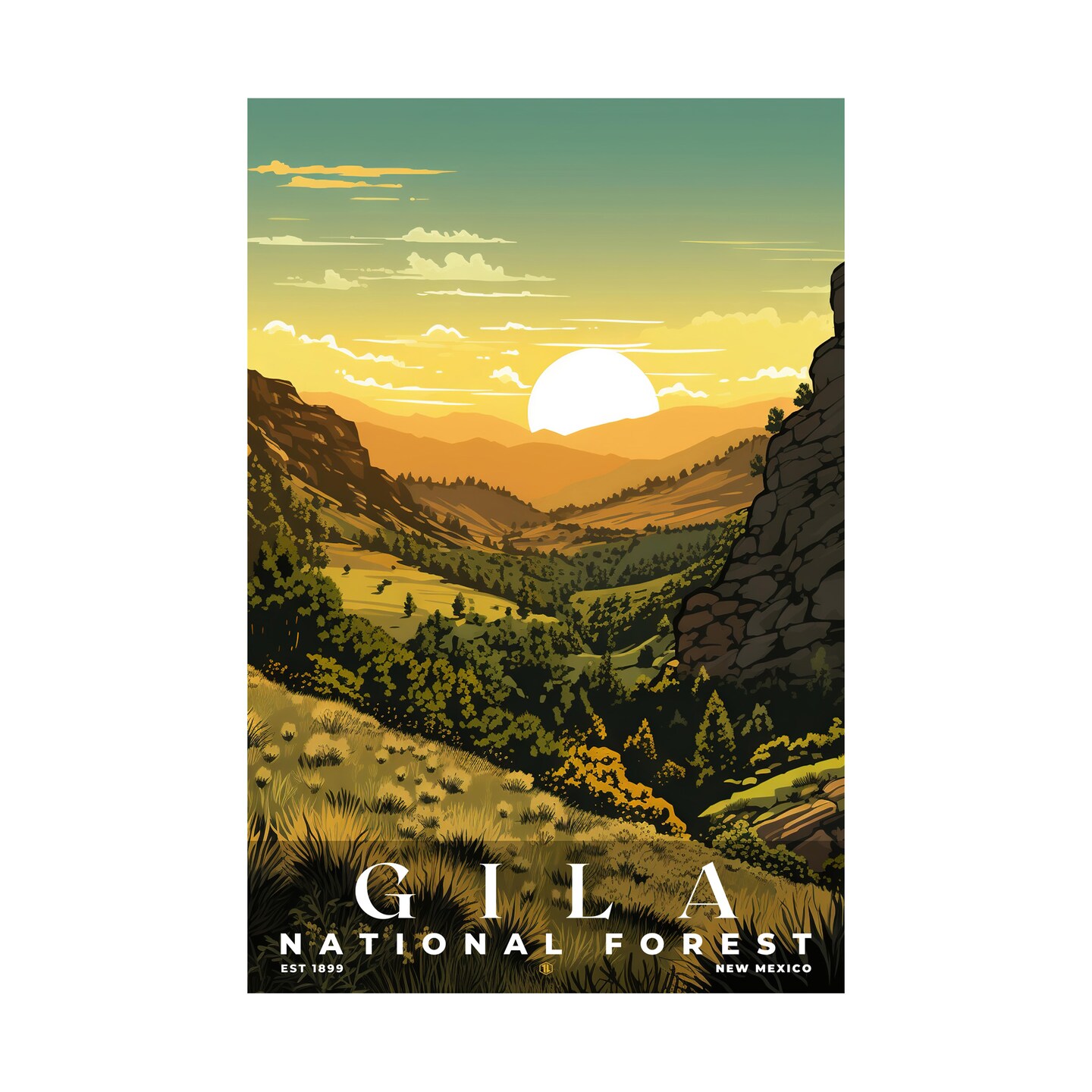 Gila National Forest Poster, Travel Art, Office Poster, Home Decor | S1 ...