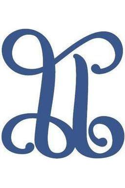 Vine Monogram Script Letter | Michaels