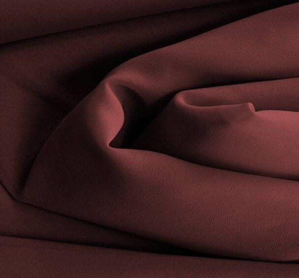 1 Yard Double Georgette Solid Cabernet Fabric, Lightweight 58/60" Wide ...