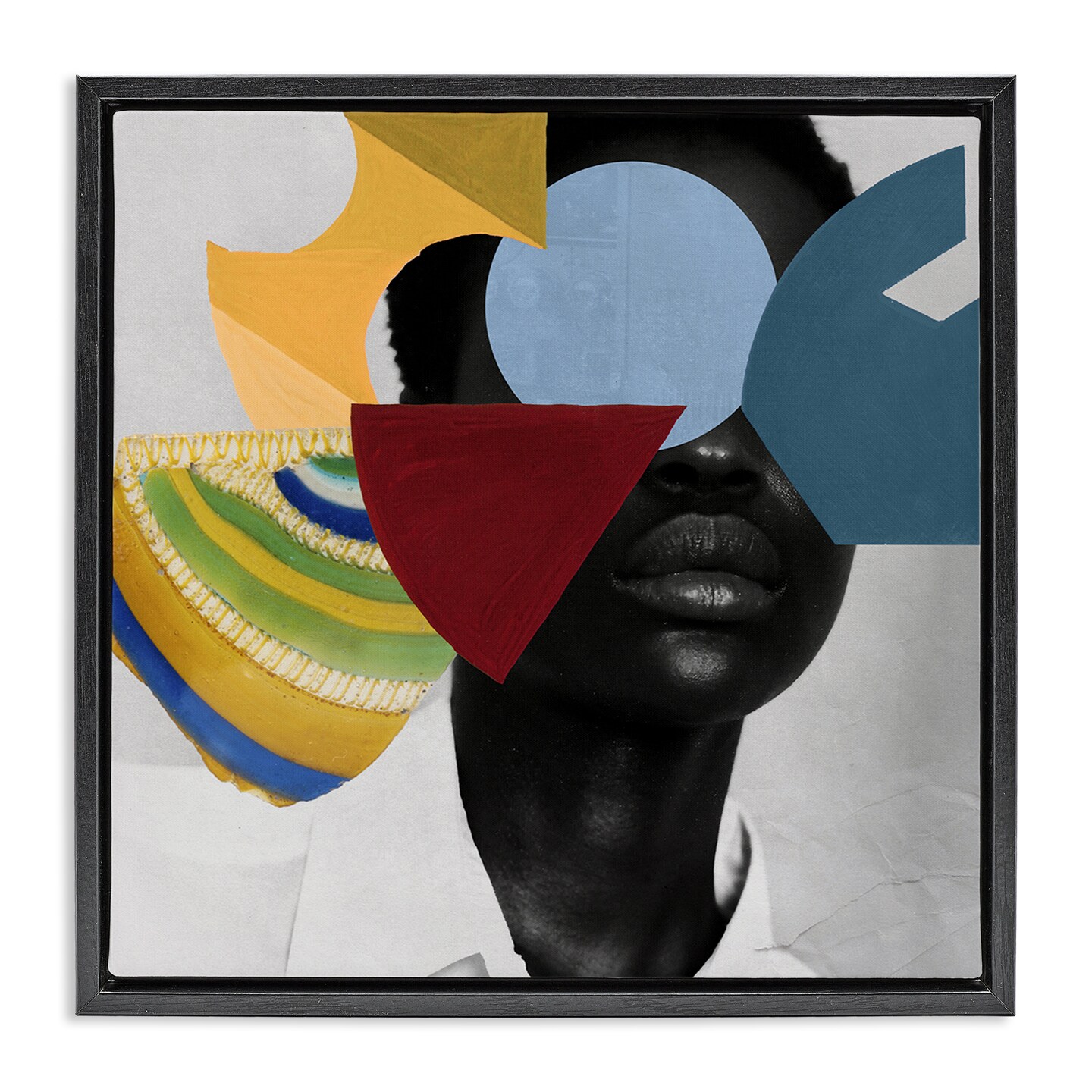 Stupell Industries Obscura Shapes over Portrait Floating Frame By ...